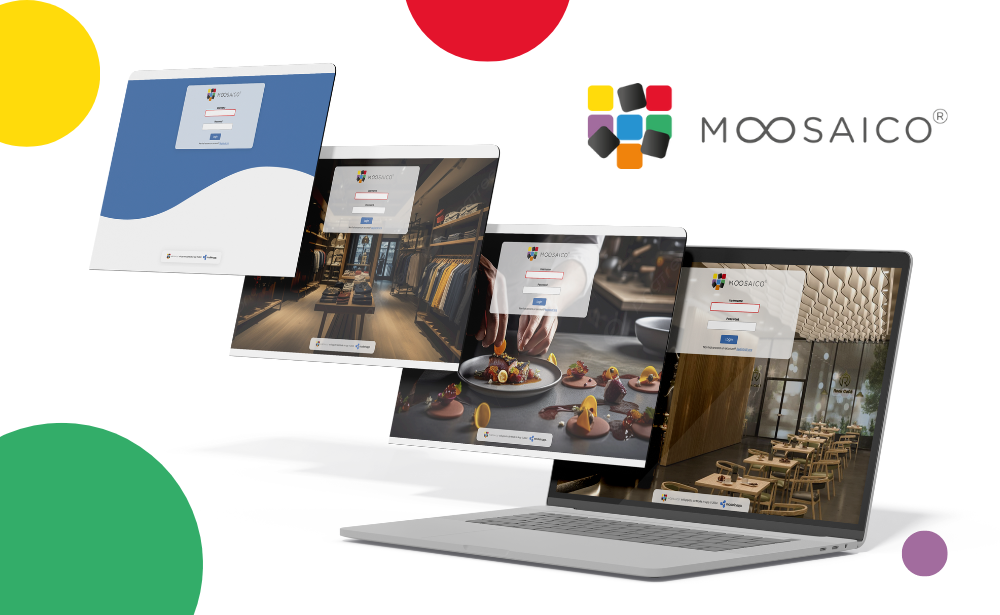 Moosaico Web: nuova schermata Login personalizzata